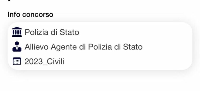 Quiz Concorso Allievi Agenti Polizia di Stato 2023 - Civili