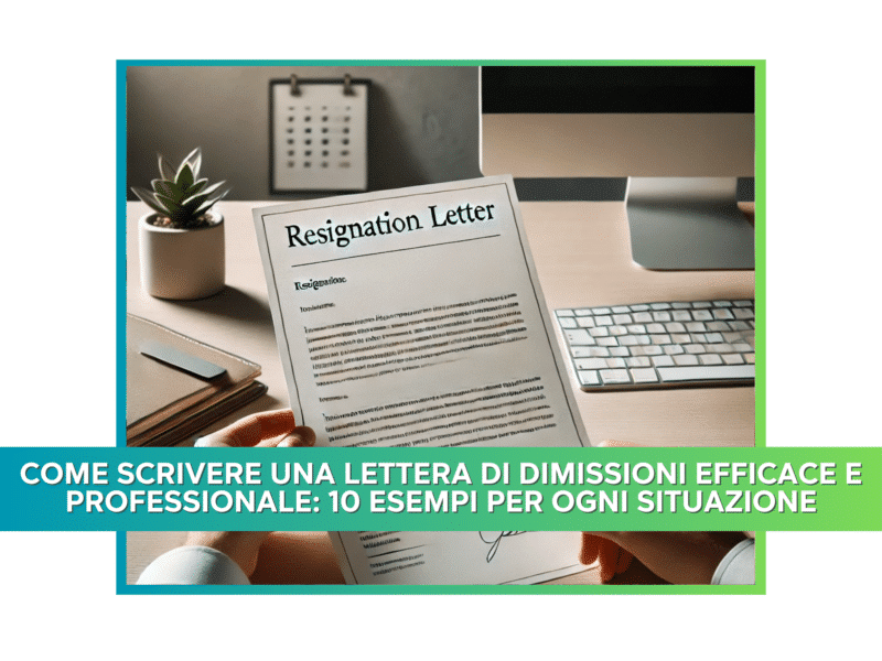 Dieci esempi di lettera di dimissioni per ogni situazione!