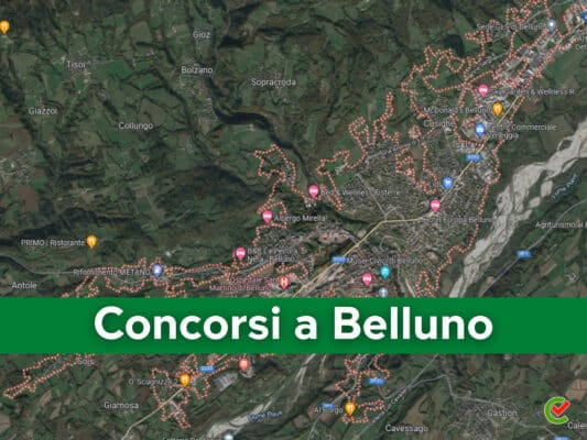 Concorsi Belluno: l'elenco aggiornato dei concorsi non scaduti