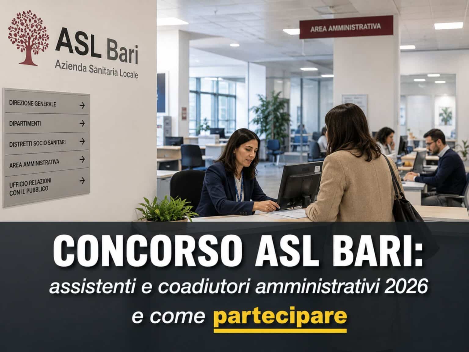 Concorso ASL Bari Assistenti e Coadiutori Amministrativi 2026