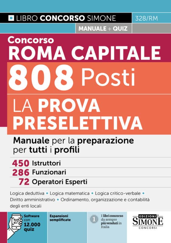 Manuali Concorso Comune di Roma 808 posti