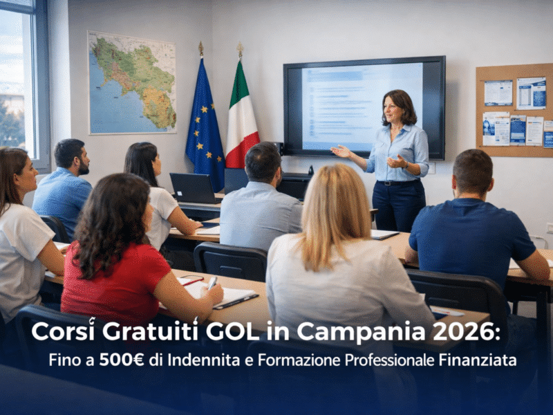 Corsi Gratuiti in Campania GOL per varie Qualifiche Professionali