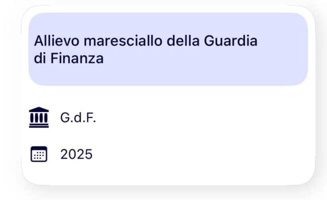 Quiz Concorso Allievi Marescialli Guardia di Finanza 2025